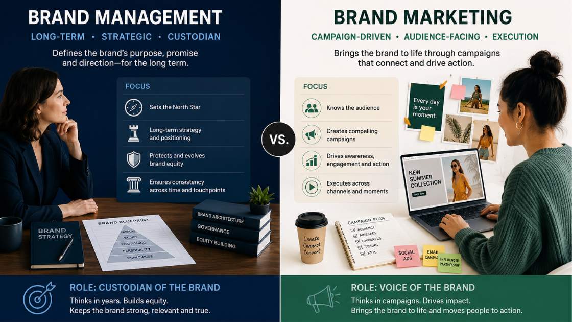 Brand Management vs Brand Marketing: Key Differences